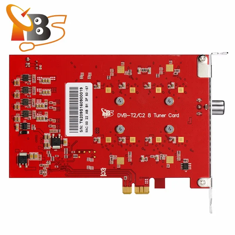 Tbs6209 Dvb-t2/c2/t/c/isdb-t 8 Tv Tuner Pci-e Card For Iptv Streaming ...