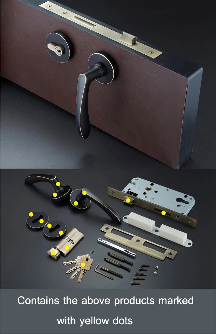 Silent Indoor Round Door Lock Modern Bathroom Double Open Mother ...