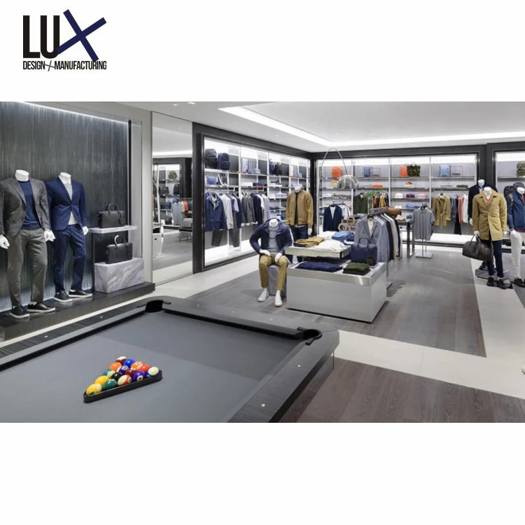 Customized High End Clothing Store Fixture And Design With Clothes ...