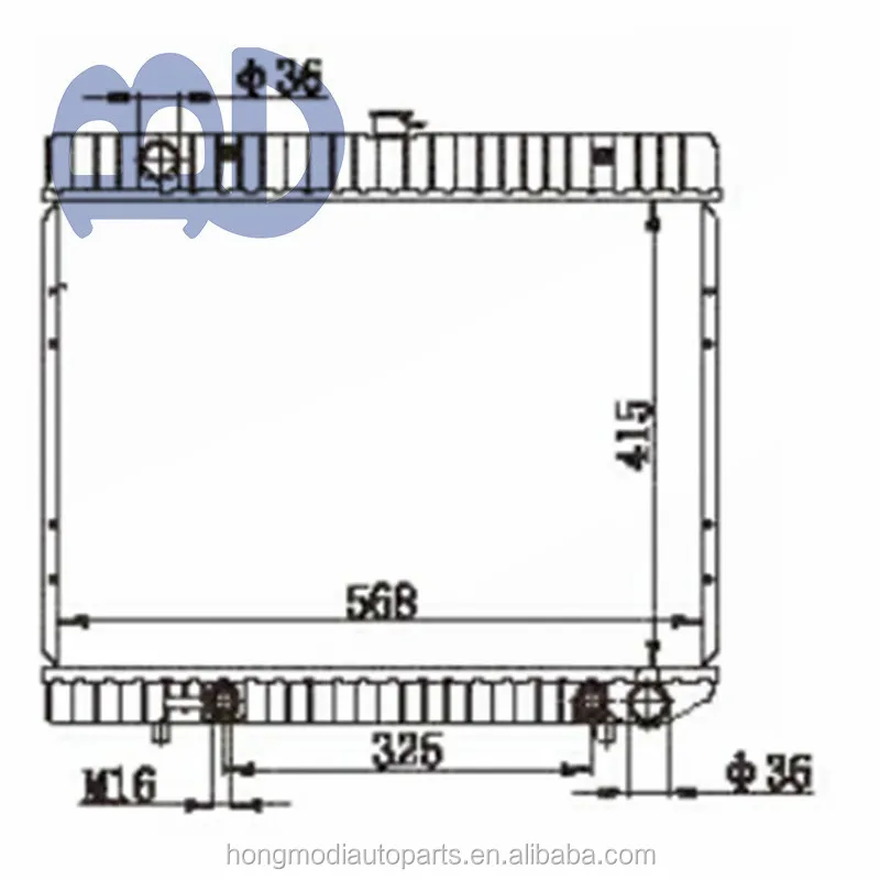 High Quality Engine Cooling Radiator Fits W126 S-class 1235013301 - Buy ...