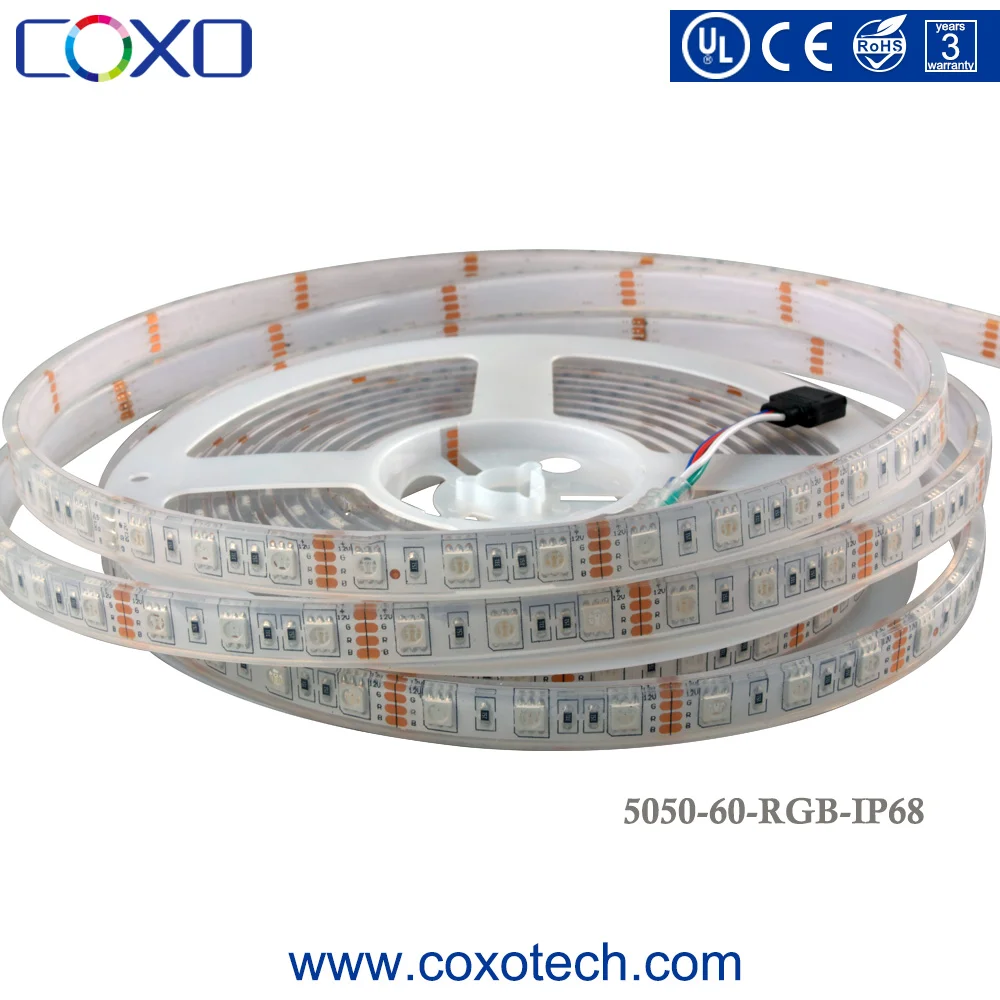 Dc 12v Outdoor Ip68 Waterproof Smd 5050 Rgb Flexible Led Strip - Buy ...