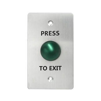 Stainless Steel Push To Exit Button Green Mushroom Exit Button ...