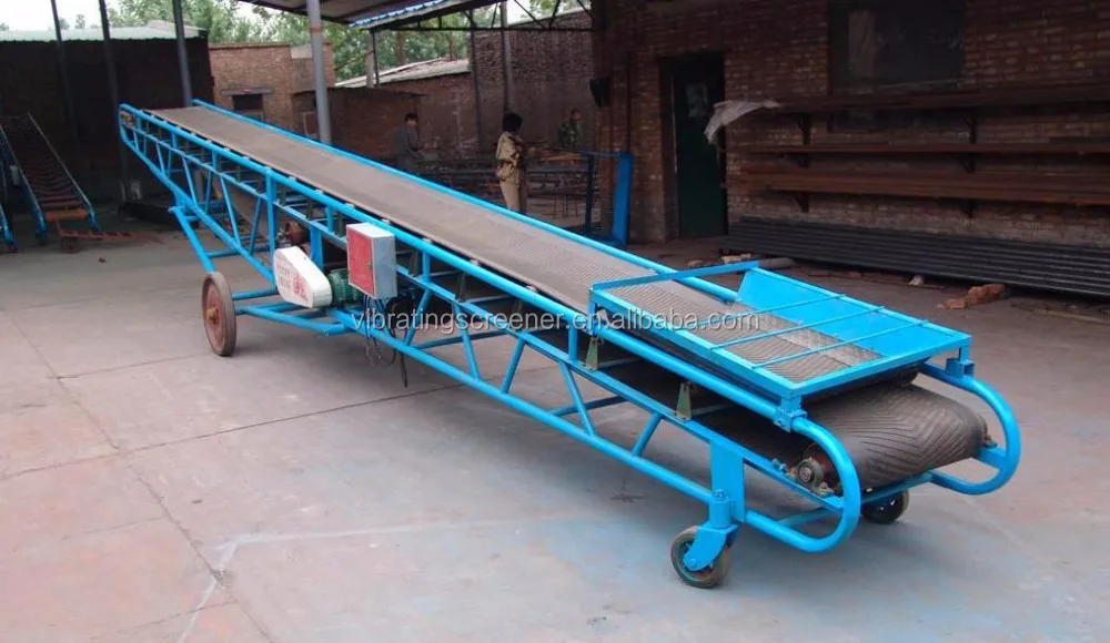 Truck Loading And Unloading Bulk Material Conveyor Belt System - Buy ...