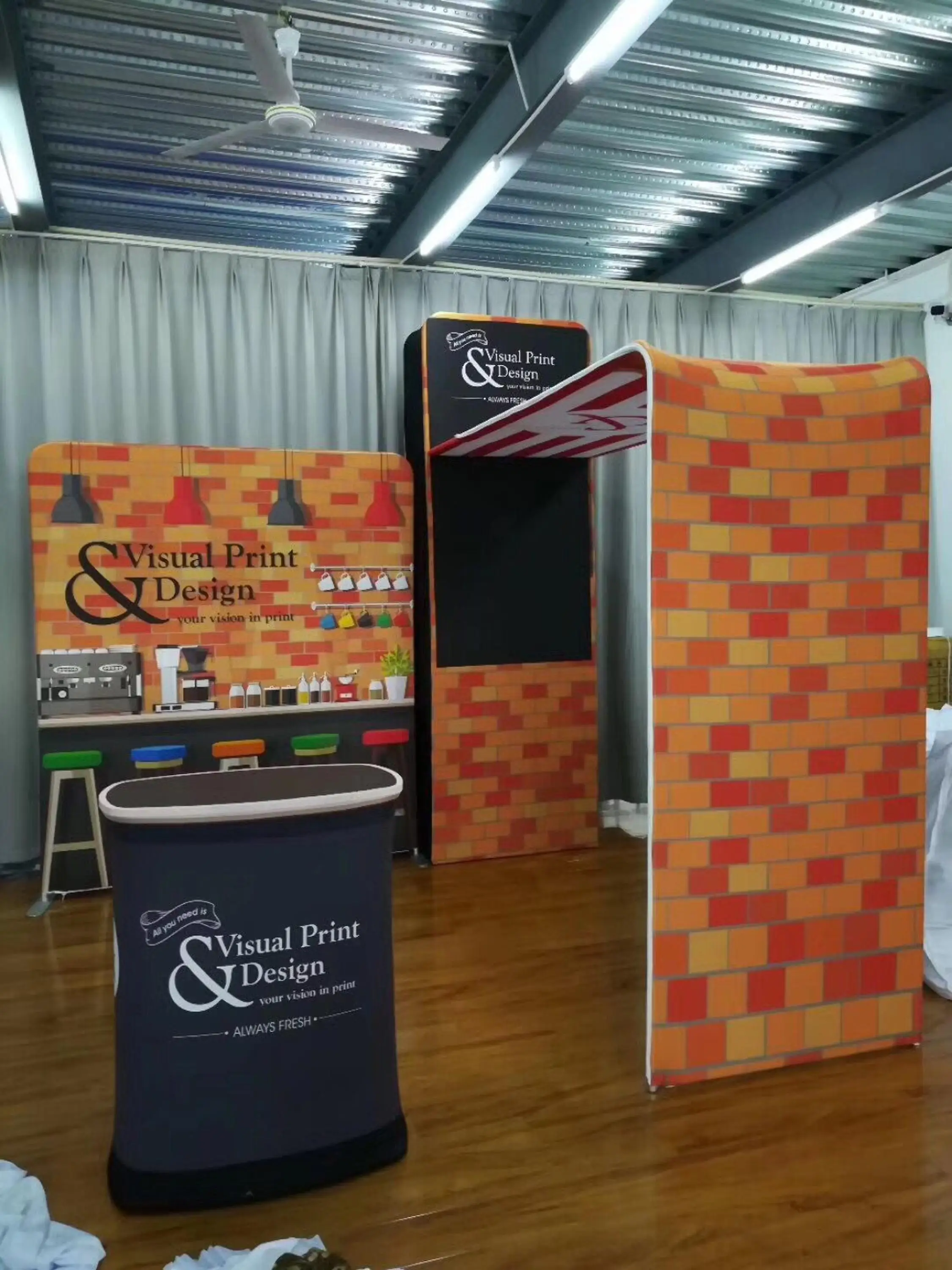 3x3 Exhibition Board Stand Shell Scheme Portable Exhibition Booth Stand ...