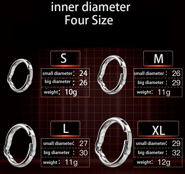 Penis Glans Ring Magnetic Sheath Compound Male Circumcision Enhancement ...