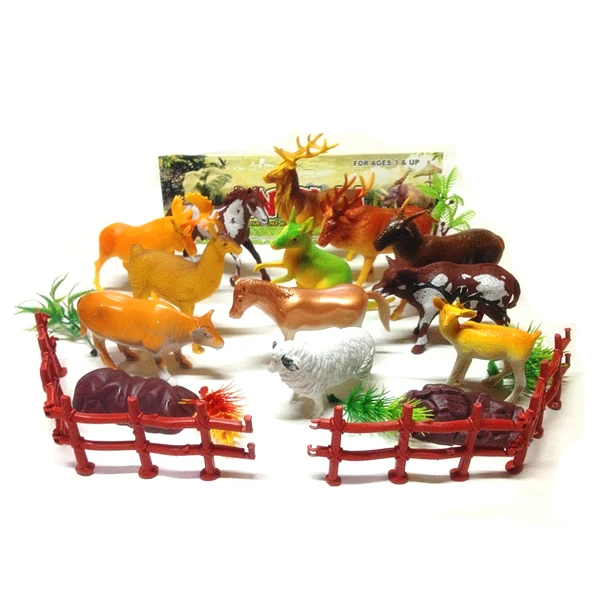 Mini World Wild Plastic Toy Animals Toy Ox - Buy Toy Ox,Small Toy ...