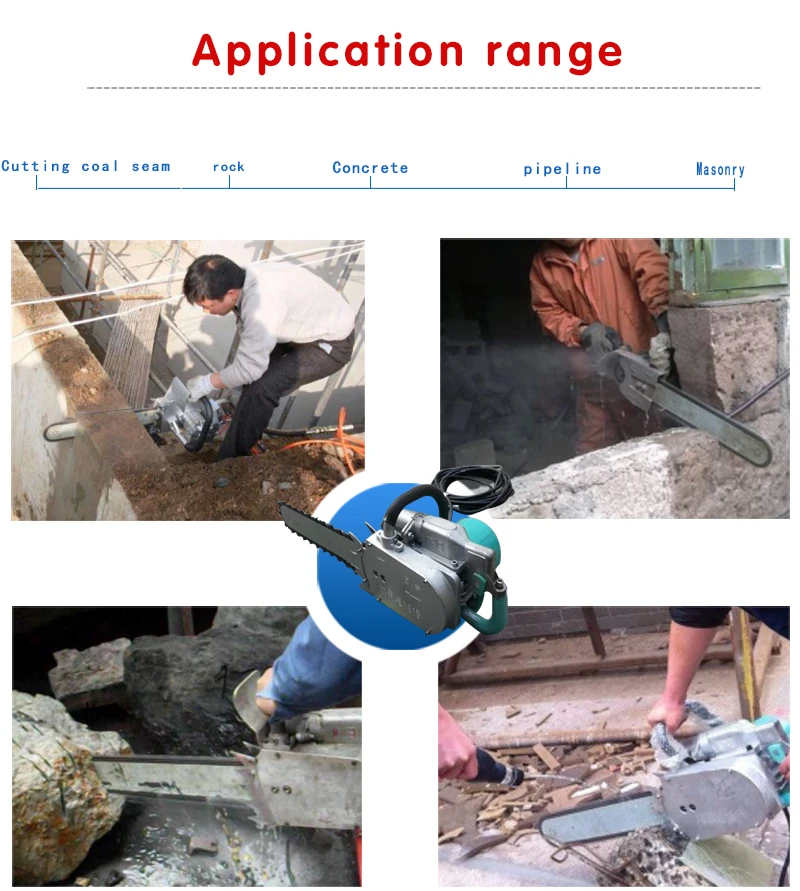 Portable Hydraulic Concrete Cutting Chain Saw Diamond Chain Saw Machine ...