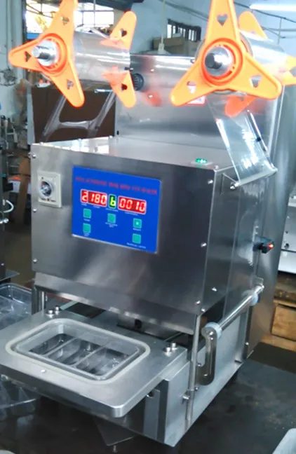 Automatic Fast Food Box Sealing Machine/ Plastic Food Container Sealer ...