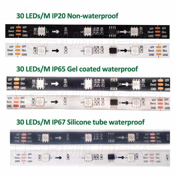 Ws 2811 Led Strip - RGB Pixel Lights by Ledbuilders