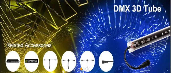 Dmx 3d Led Rgb Meteor Tube Light 3d Magic Vertical Tube For Nightclub ...