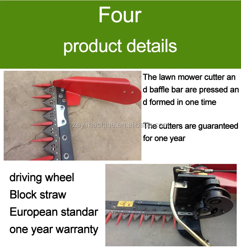 1.8m New High Quality Tractor Mounted Pto Sickle Bar Mowers - Buy ...