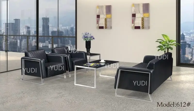 Executive Modern Leather Office Sofa Set Modern Design Waiting Sofa ...