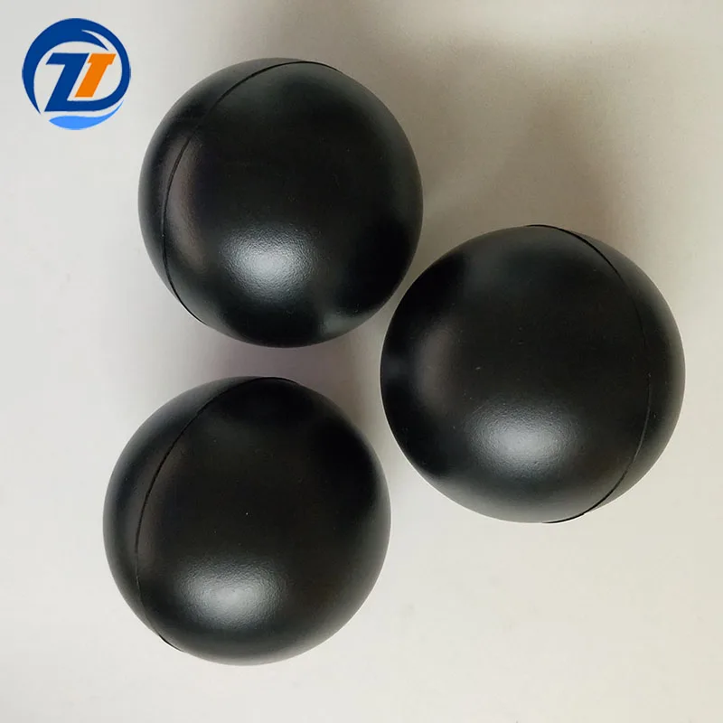 4" Hdpe Plastic Floating Hollow Ball Hdpe Plastic Hollow Black Shading ...