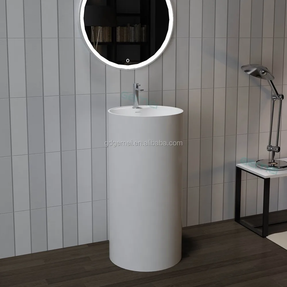 Acrylic Solid Surface Bathroom Face Basin Gm-3009 - Buy Bathroom Basin ...