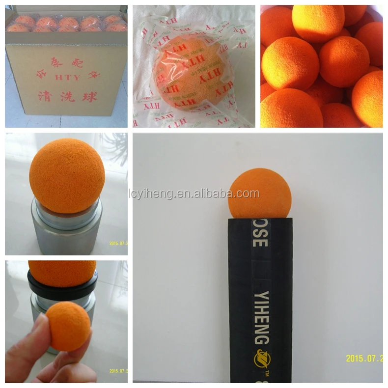 Soft 4, 5, 6 Inch Concrete Pump Accessories - Cleaning Balls
