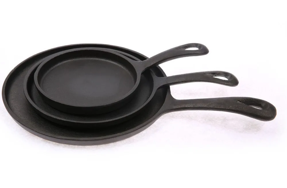 Home And Camp Pre-seasoned Sizzling Pan Cast Iron Skillets - Buy Cast ...