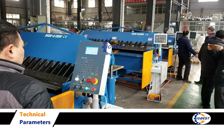 3*2500mm Hydraulic Sheet Metal Box Folding Machine with 500mm Push Back ...