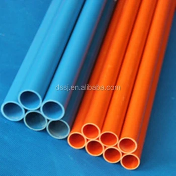 20mm Electrical Blue Pvc Pipes Plastic Pipe For Cable Wiring Conduits ...