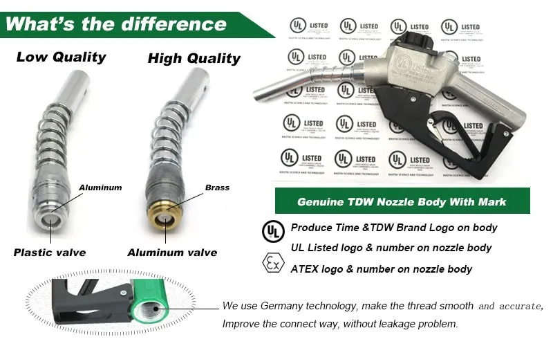Gas Pump Handle Parts - UL Listed TDW 11B Fuel Nozzle