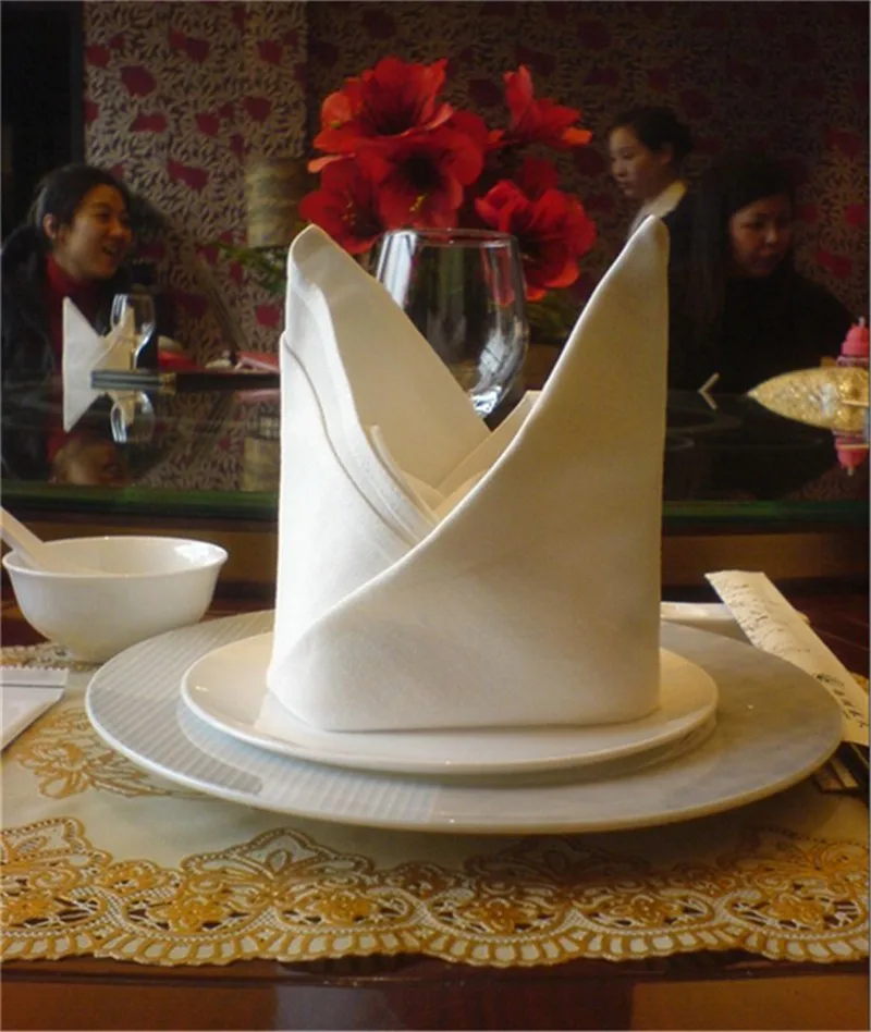 5 Star Hotel Recycle Polyester Hotel Table Napkin In Guangzhou - Buy 5 ...