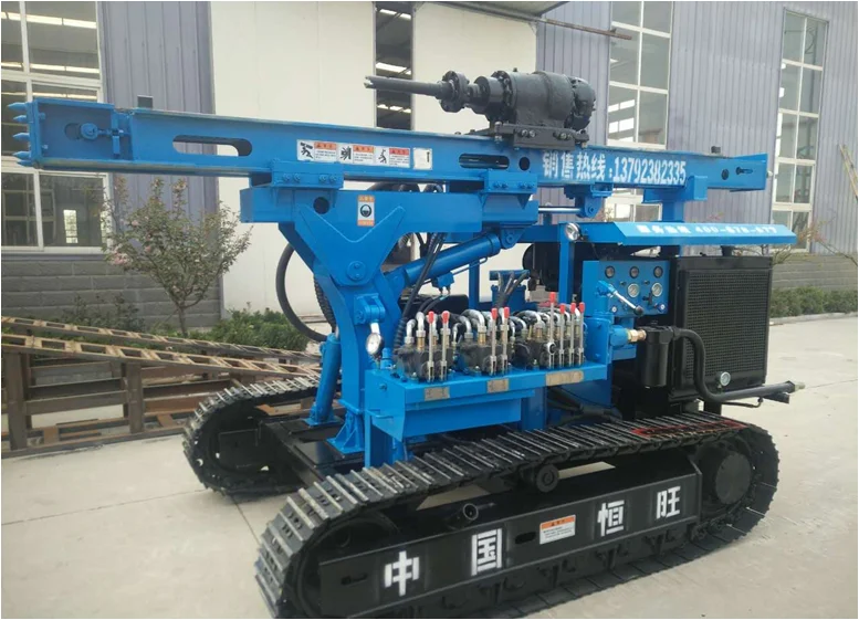 Max 6.5m Piling Depth Screw Ground Machine/Solar Farm Hydraulic Pile ...