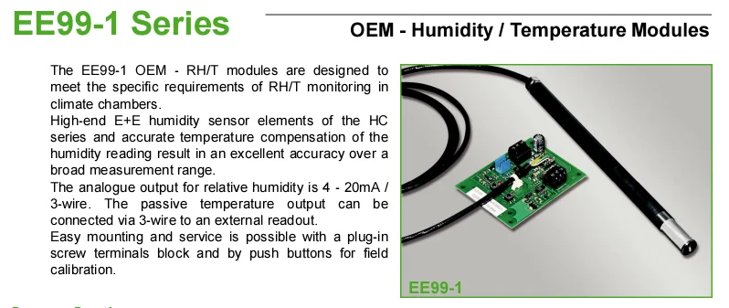 Oem Humidity And Temperature Modules For Climate Chambers And Drying ...