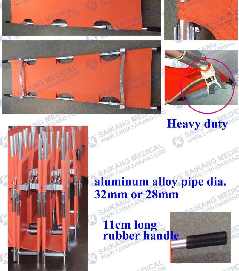 SKB1A01-1 2 Folding Rescue Stretcher_Jiangsu Saikang Medical Equipment ...