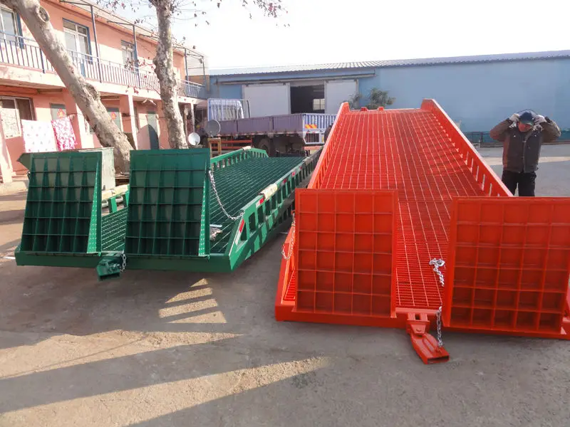 Portable Cargo 10t Steel Truck Unloading Ramp Flyover - Buy Truck ...