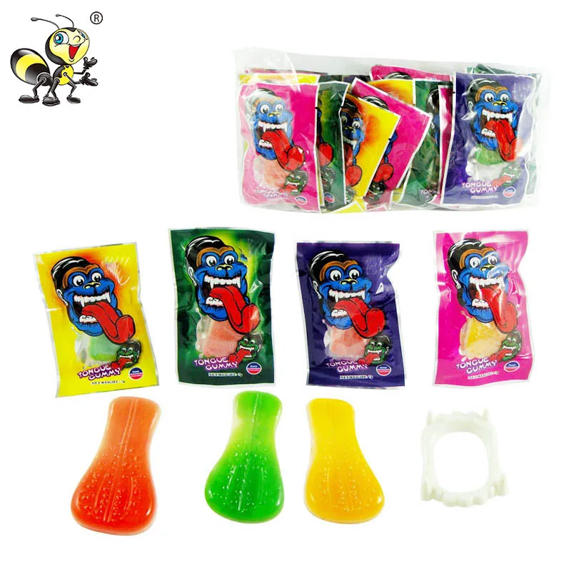 Devil Tooth Zombie Toothtoy Tongue Shape Fruit Soft Gummy Candy - Buy ...