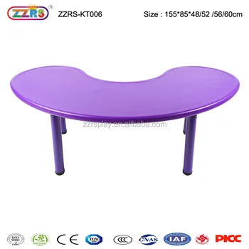 Moon Shape Plastic Table Kindergarten Kids Writing Desk For School/home ...