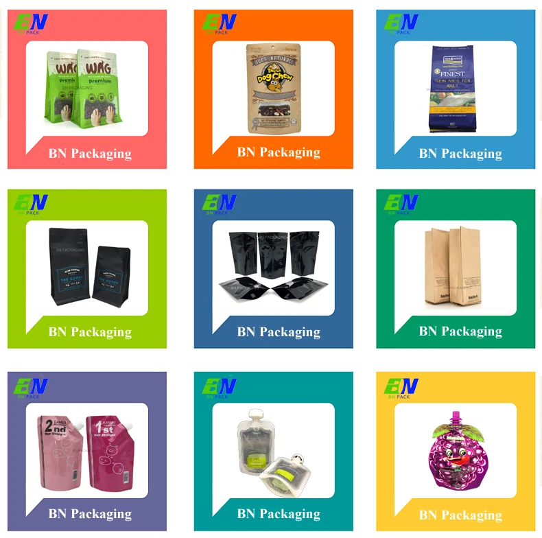 500g 1kg Laminated Clear Packets Stand Up Plastic Packaging Pouch Zip ...