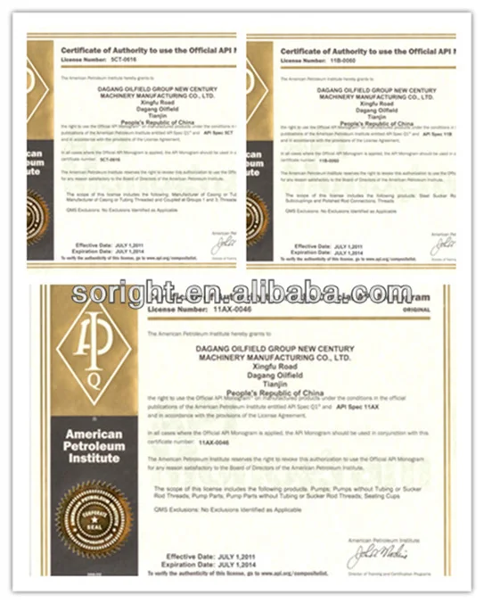 API 11AX Oilwell Subsurface Drilling Tube Sucker Rod Pump