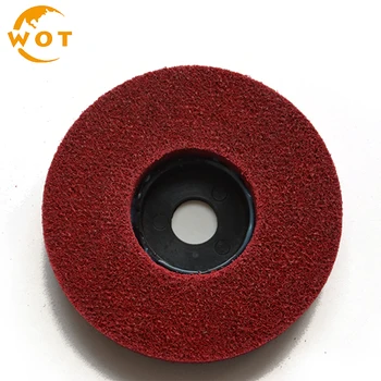 4" Red Angle Grinder Polishing Disc For Stainless Steel Metal - Buy ...
