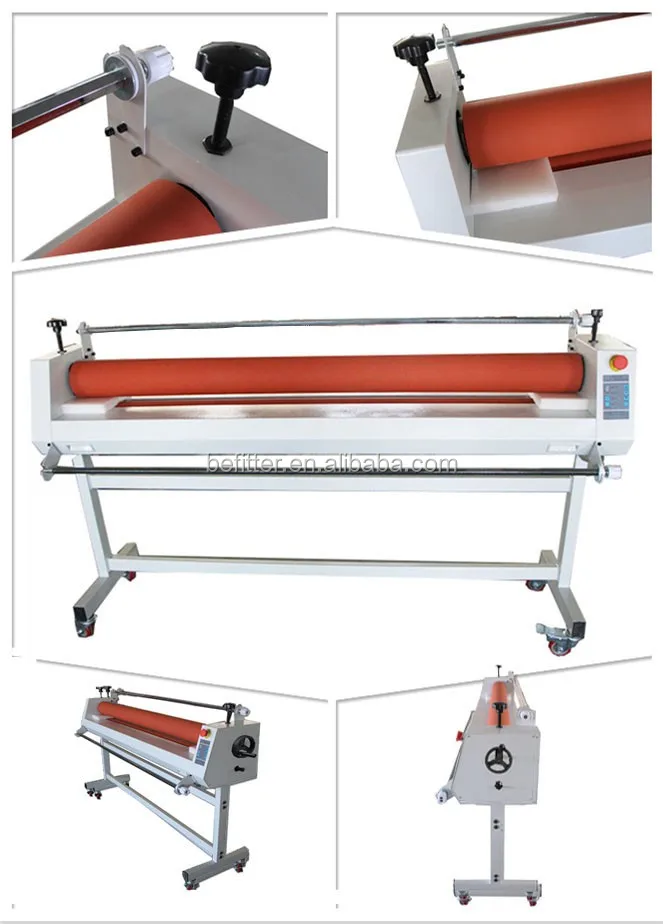 Lam 1600 1600mm 60 Inch Electrical Cold Laminator With Film Shaft Easy