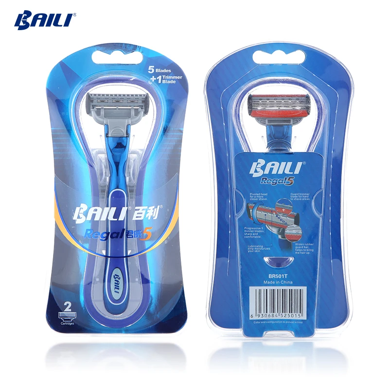 Five Blade System Shaving Razor Blue Color - Buy Razor Blue,Razor ...