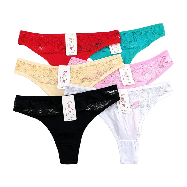 China Lace Thong Suppliers Adult Ladies Sexy Panties Cotton Thongs ...