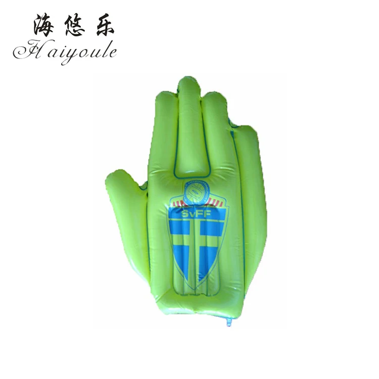 Giant Plastic Inflatable Middle Finger Hand With Logo For Advertisement ...