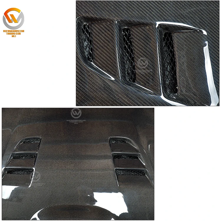 M4 Style 3K Carbon Fiber Hood Bonnet Body Kit for F30 F35 / F32 F33 ...