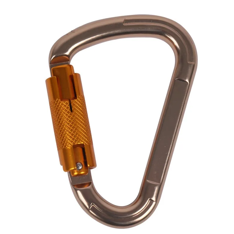 D Shaped Aluminum Climbing Carabiner Clip Big Size For Quickdraw - Buy ...