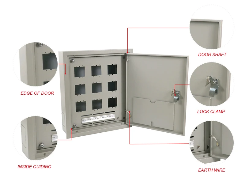 Outdoor Iron Metal Hinged Project Exterior Electrical Telecom Enclosure ...
