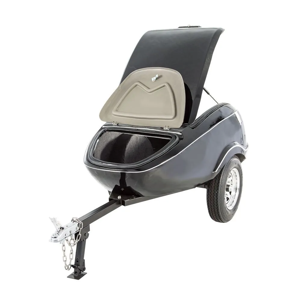 Small Covered Lightweight Utility Pull Behind Compact Luggage Trailer ...