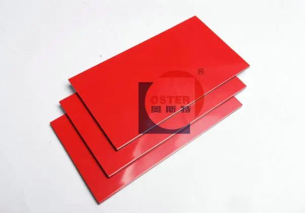 Glossy Red Aluminium Composite Panels - Durable & Stylish