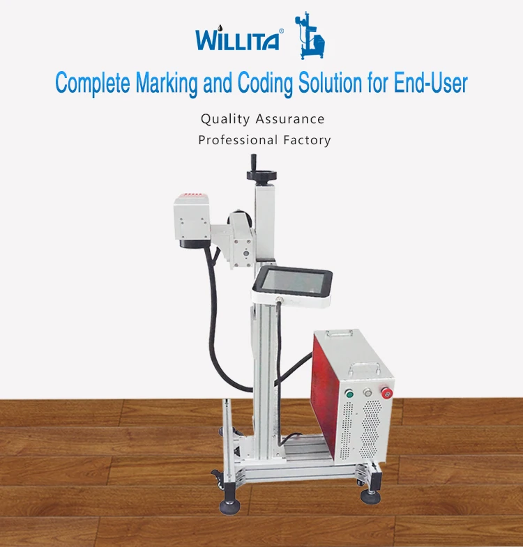 Flying Laser Metal Marking Machine 20w 30w Color Hs Code Fiber Laser ...