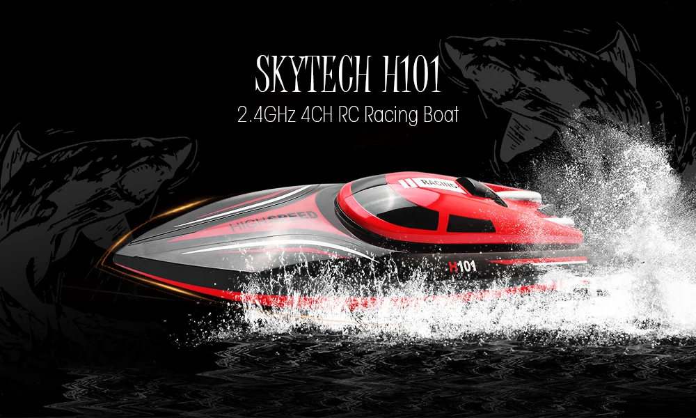 New Racing Rc Boat Skytech H101 2.4g 4ch Remote Control Racing Yacht ...