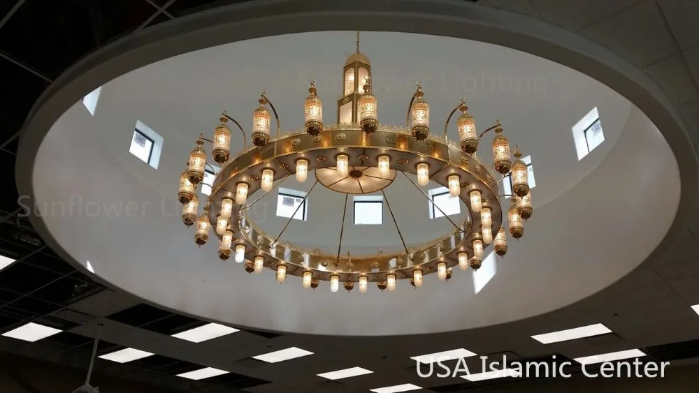 Arabian Chandelier Antique Brass Color Islam Pendant Lighting - Buy ...