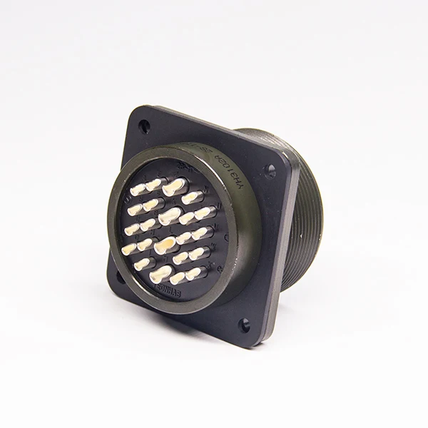 Jae N/ms3102a28-11p 22 Contacts Solder Pin Threaded Circular Connector ...