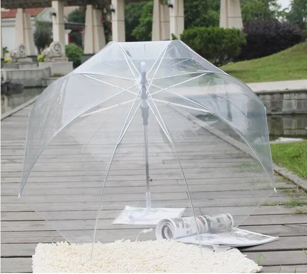Wholesale Automatic Open PVC Clear Transparent Umbrella