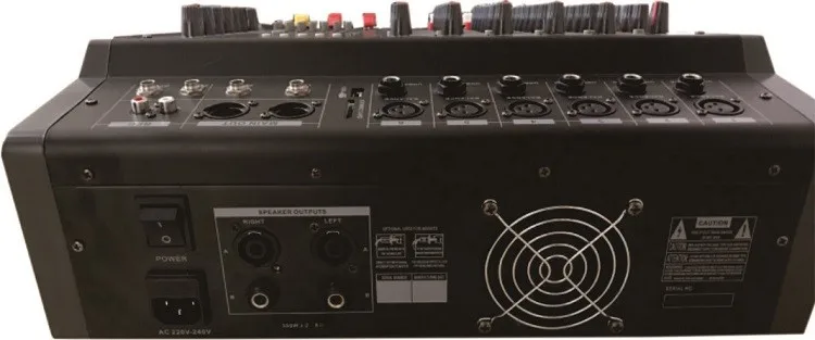 8 Channel PMX Audio Mixer by Spirit - 2x400w Power Amplifier