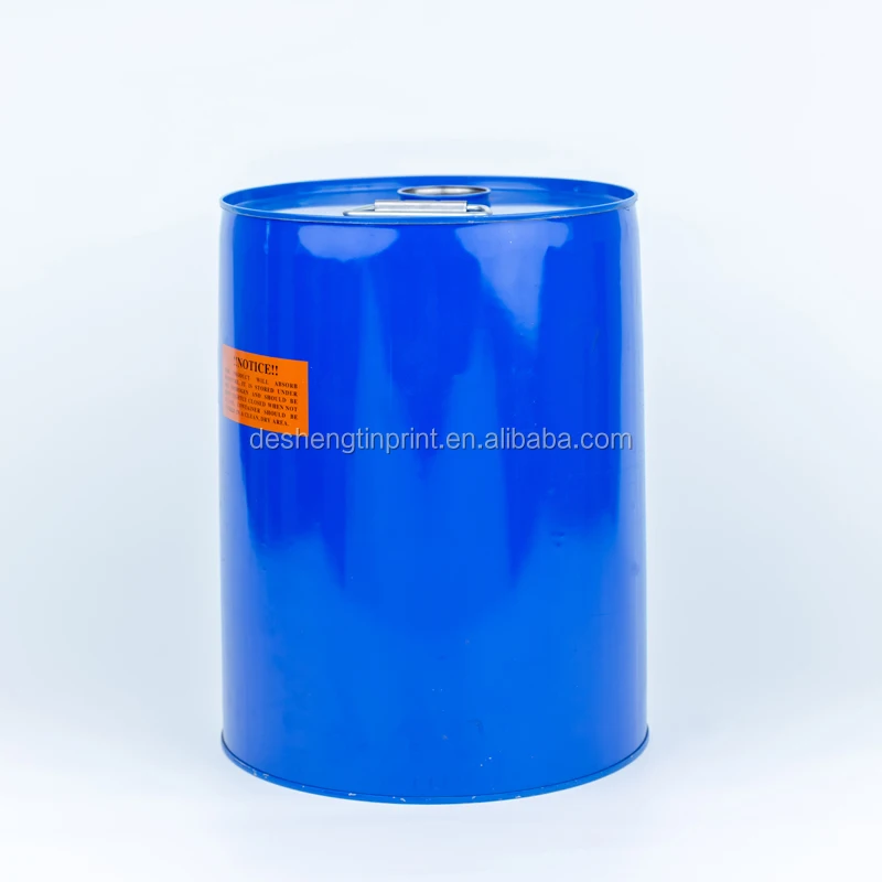 20 Liter Tight Head Closed 0.38mm Oil Steel Pails Blue Coating Paint ...