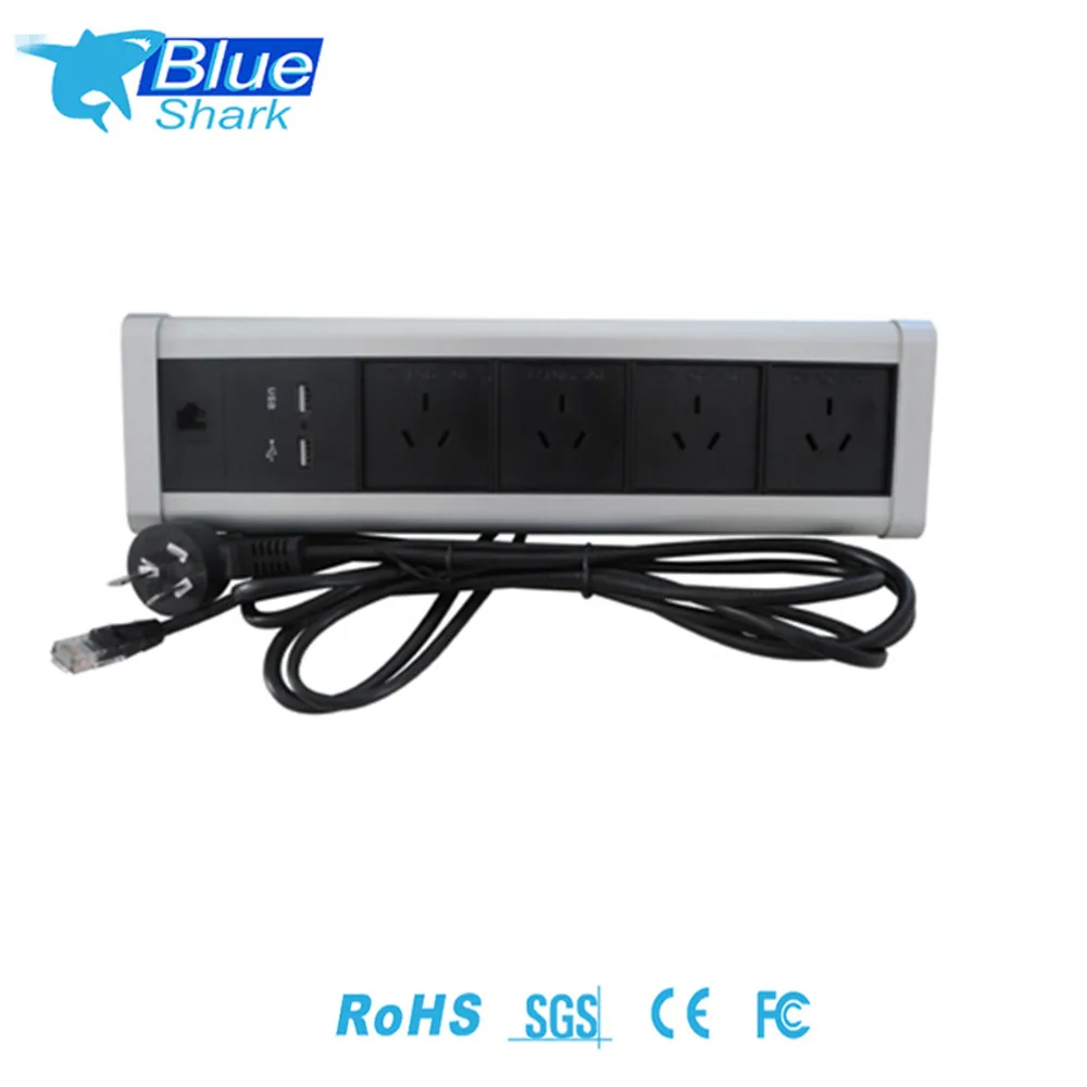 Australia Power Plug Mounted Desk Top Desk Edge Electric Socket ...